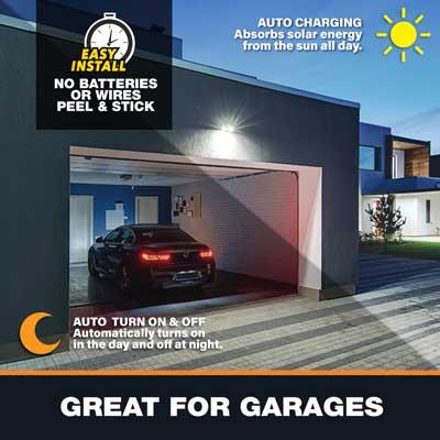 Bell + Howell Bionic Motion Activated Solar LED Wall Lights - 2 Packs ...