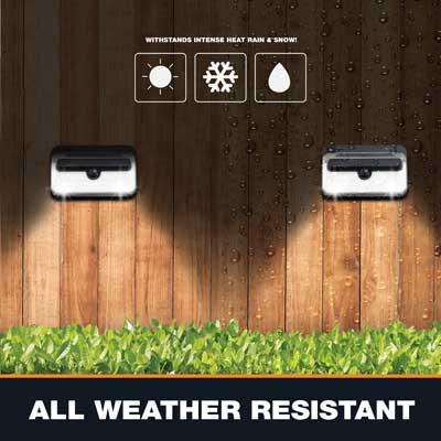 Bell + Howell Bionic Motion Activated Solar LED Wall Lights - 2 Packs ...