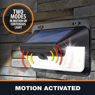 Bell + Howell Bionic Motion Activated Solar LED Wall Lights - 2 Packs ...