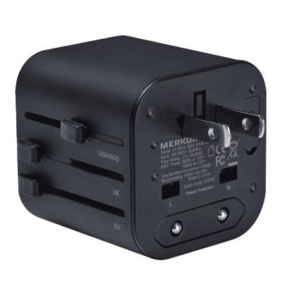 Merkury Innovations Travel Outlet Adapter - PLP11726 at Batteries Plus